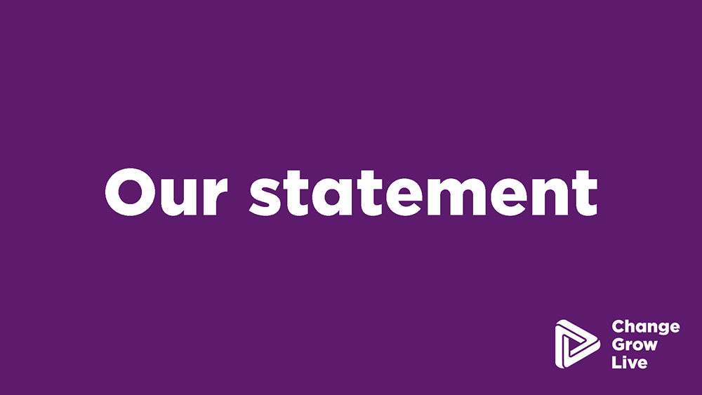 Our statement | Change Grow Live | Drug related deaths response